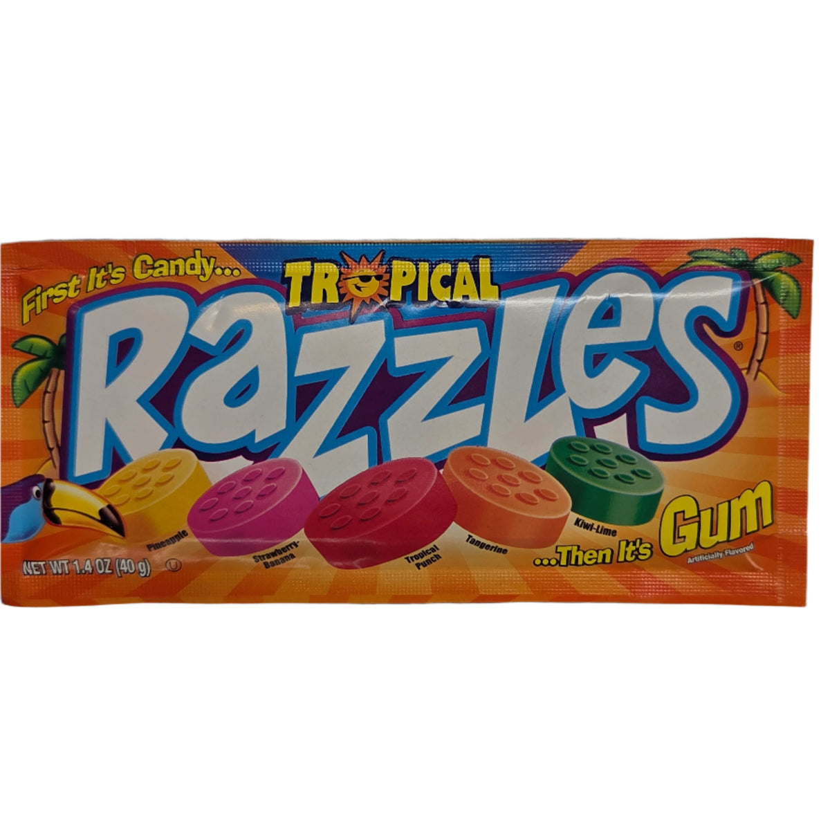 Razzles Tropical Gum 1.4oz – 2 Kids Candy Store