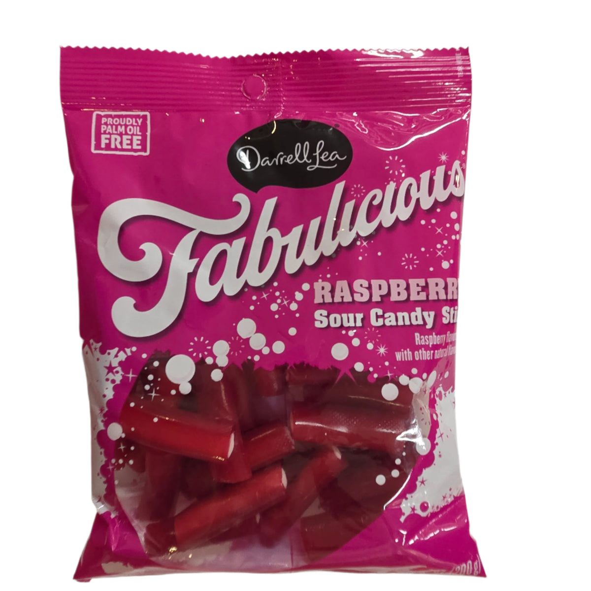 Darrell Lea Sour Raspberry Candy Sticks – 2 Kids Candy Store