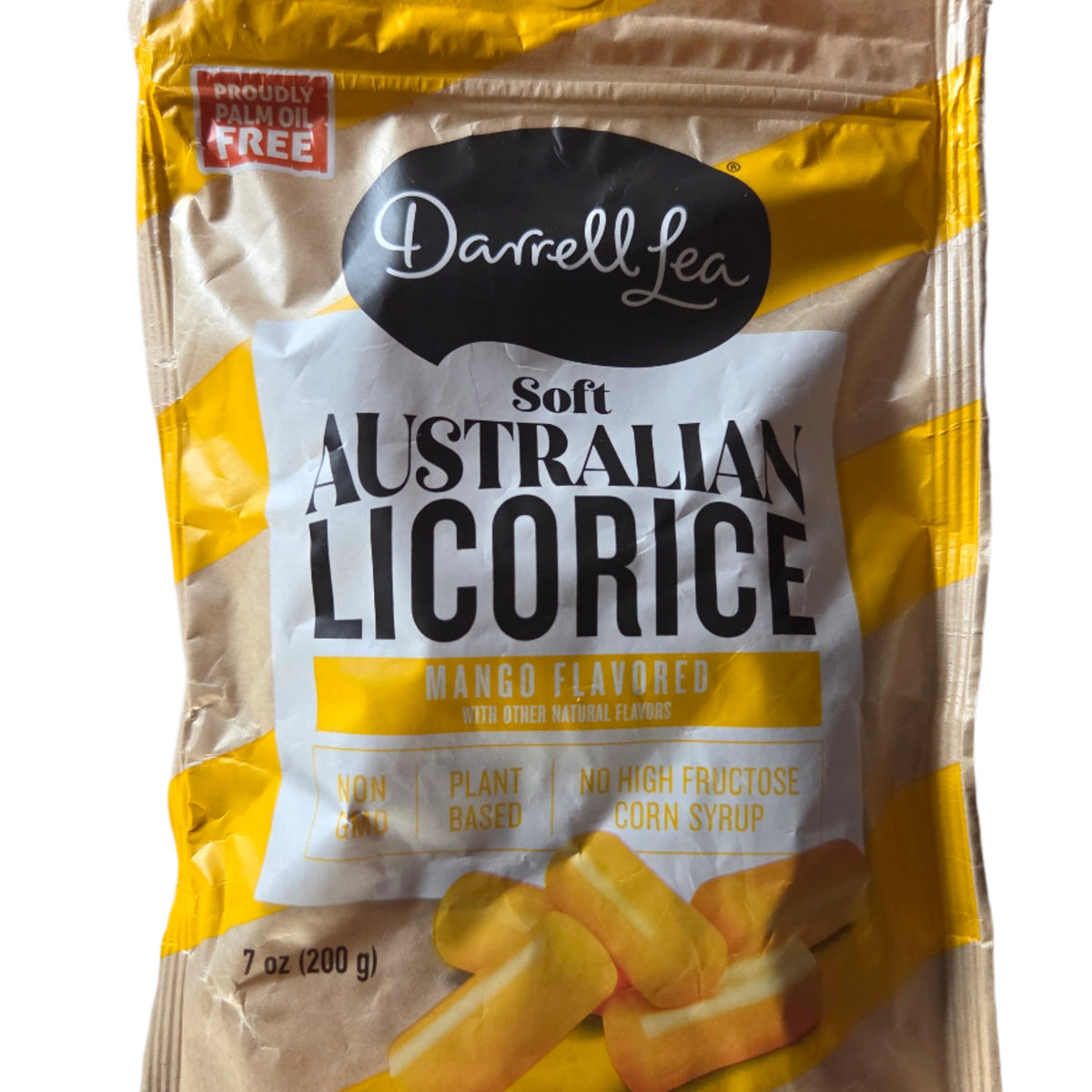 Darrell Lea Mango Licorice Bag – 2 Kids Candy Store
