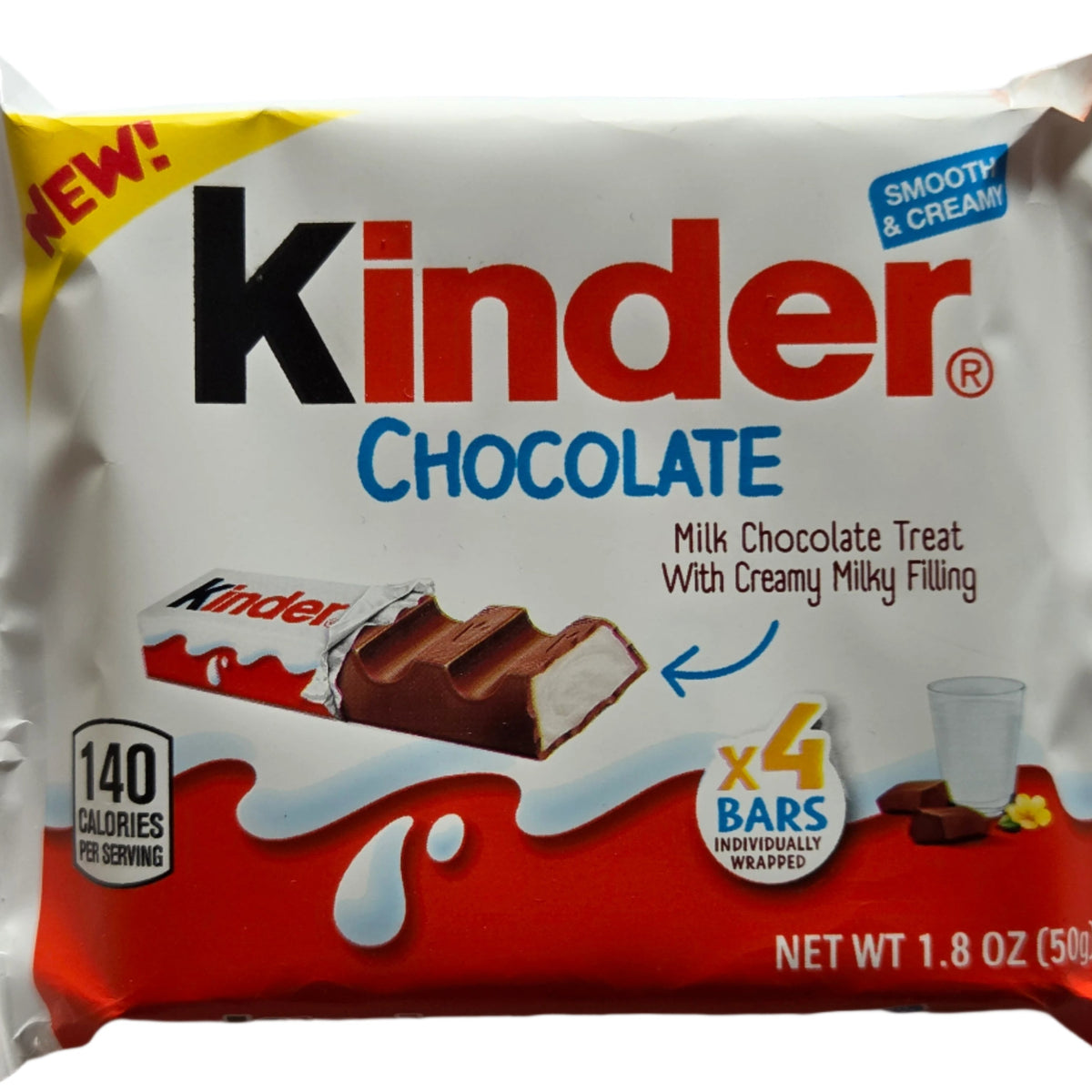 Kinder Milk Chocolate Cream Filled Bar – 2 Kids Candy Store