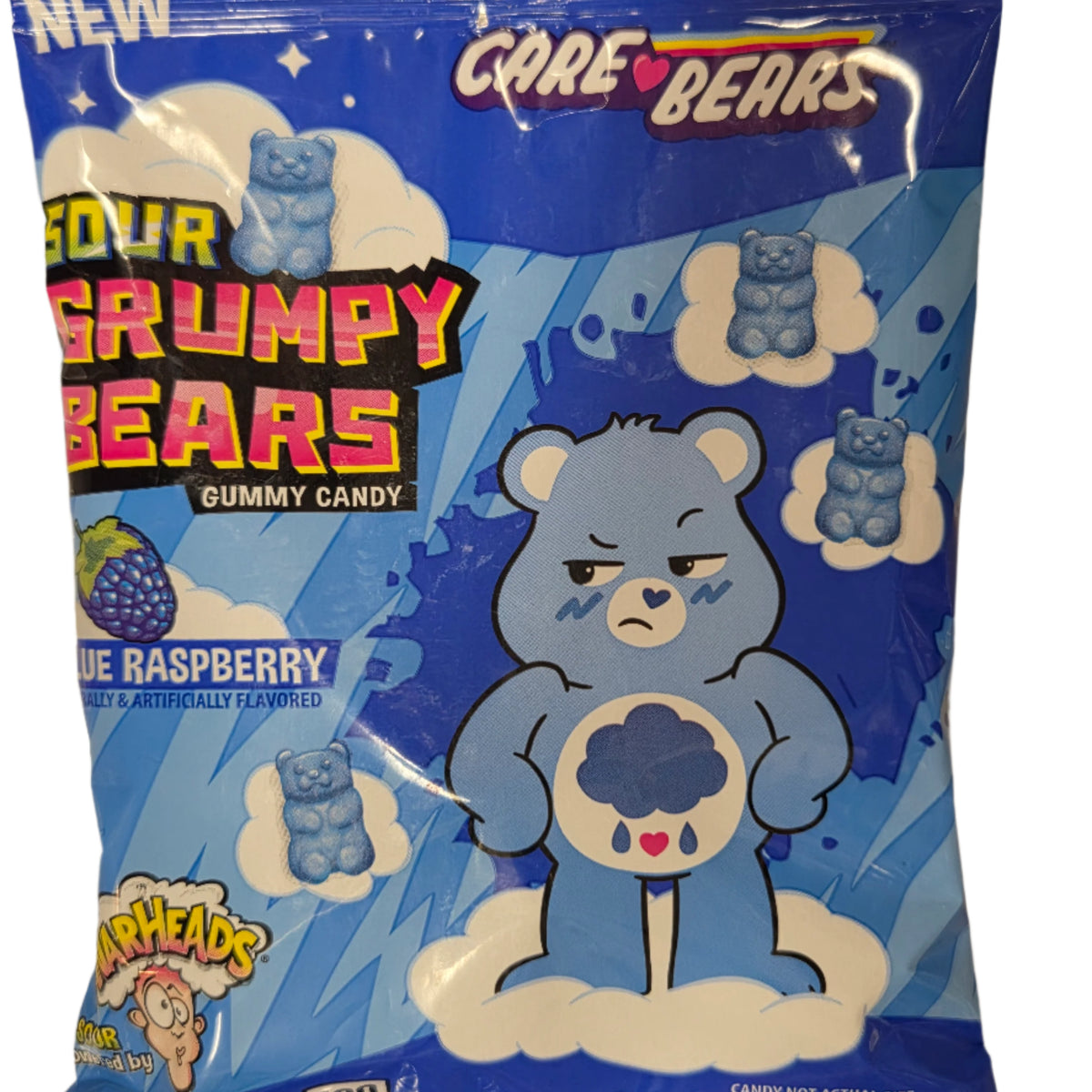 Care Bear Sour Raspberry Grumpy Bears 4.5 oz Peg – 2 Kids Candy Store